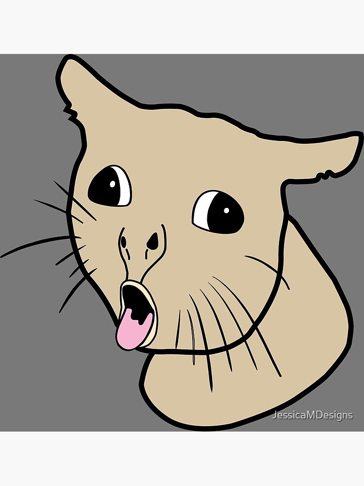 Lámina artística «Tos gato meme» de JessicaMDesigns | Redbubble