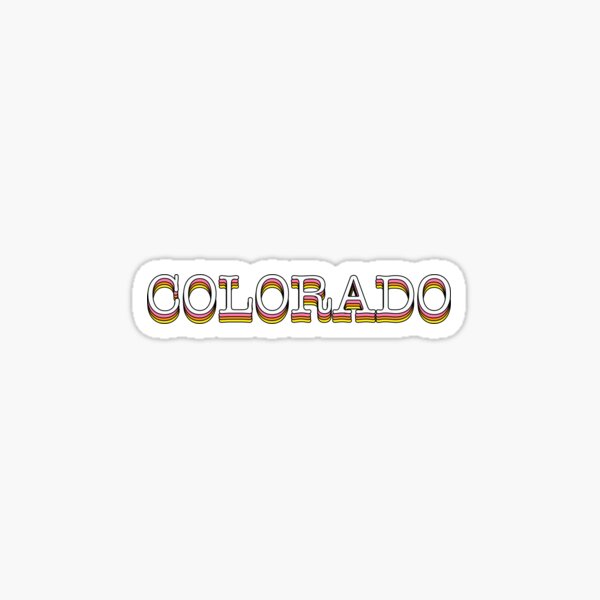 "Colorado Sticker" Sticker for Sale by taylorrenner | Redbubble