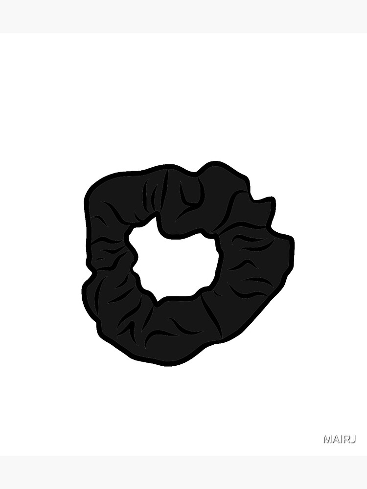 "Black Scrunchie " Poster by MAIRJ | Redbubble