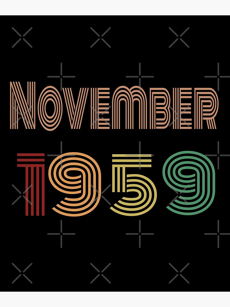 "Happy 60th Birthday, Happy Sixties Birthday, born in November 1959 ...