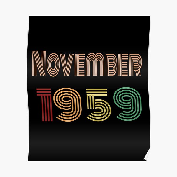 "Happy 60th Birthday, Happy Sixties Birthday, born in November 1959 ...