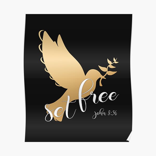 chic-christian-design-set-free-bible-verse-john-8-verse-36-poster