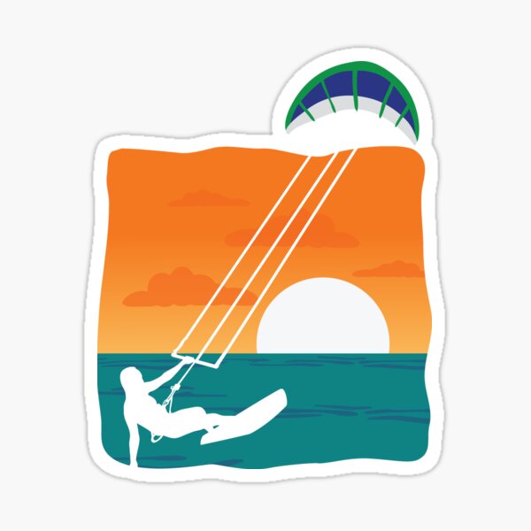 Kite Boarding Stickers | Redbubble
