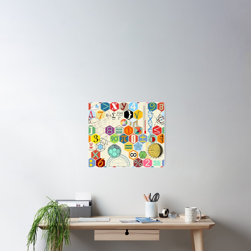 "Math in color (vintage)" Poster by BessoChicca | Redbubble