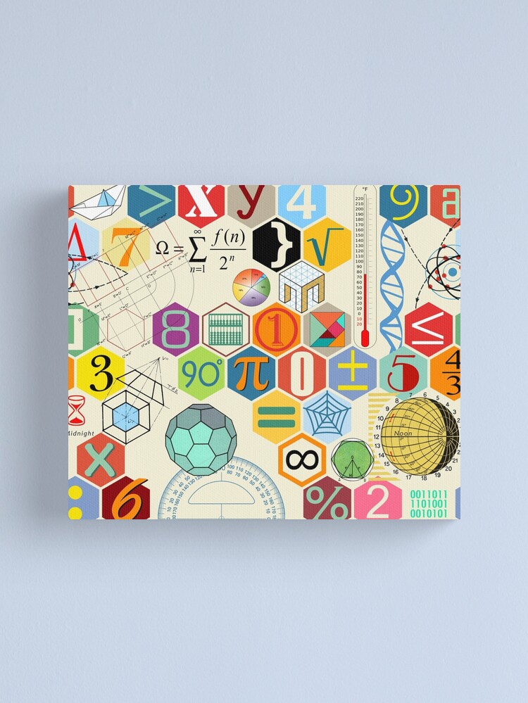 Math in color (vintage) | Canvas Print sold by Dan Watson | SKU ...