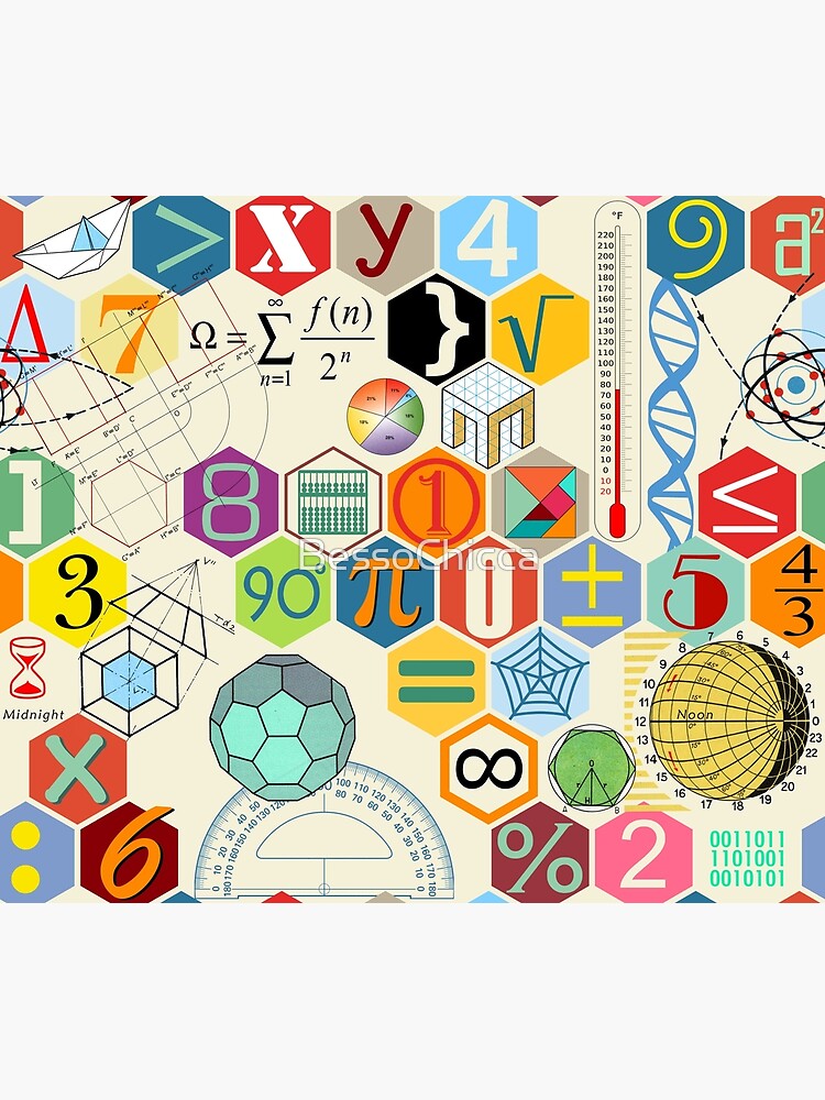 "Math in color (vintage)" Poster by BessoChicca | Redbubble
