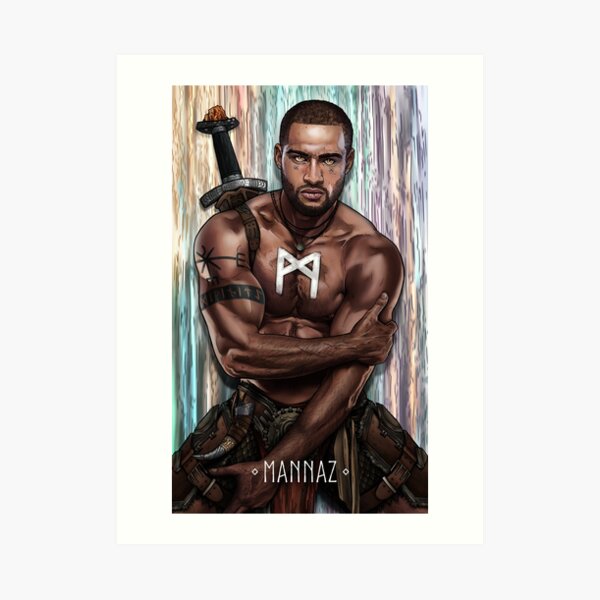 "Mannaz" Art Print for Sale by St-Jinx | Redbubble