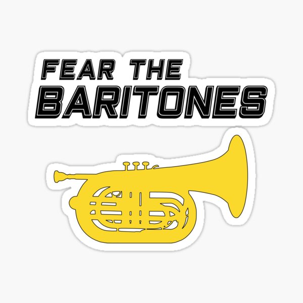 "FEAR THE BARITONES - Funny marching baritone gift, Marching Band ...