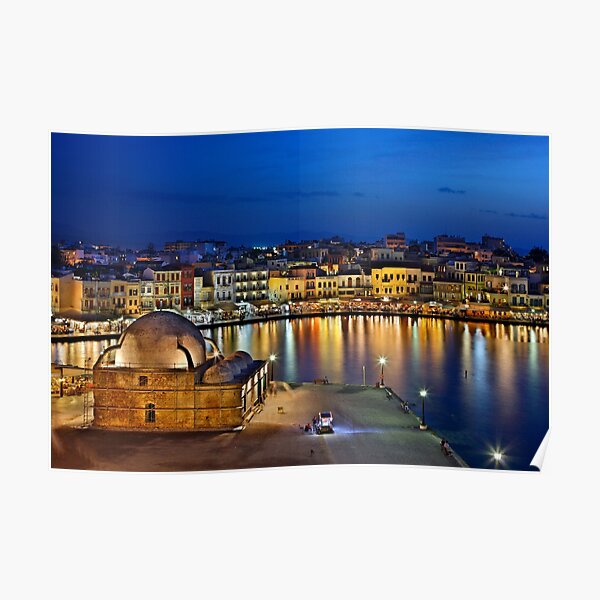 "The old Venetian port of Chania" Poster for Sale by Cretense72 | Redbubble