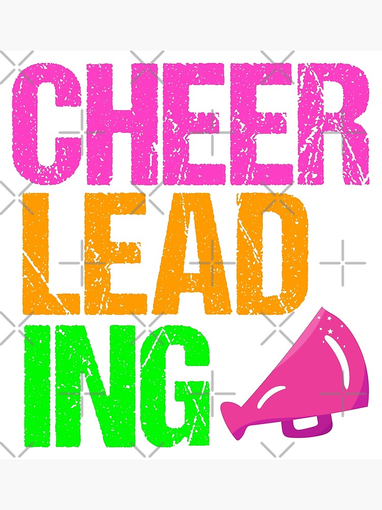 "Cute Cheerleading | Neon Cheerleader" Art Print by elishamarie28 ...