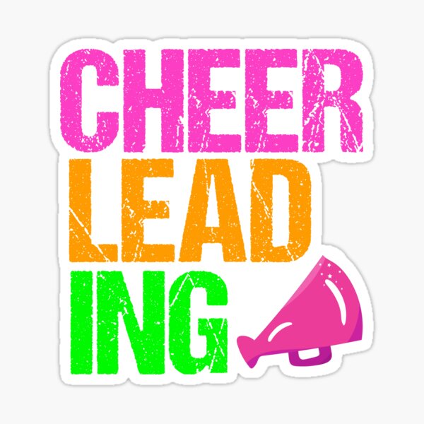 "Cute Cheerleading | Neon Cheerleader" Sticker by elishamarie28 | Redbubble