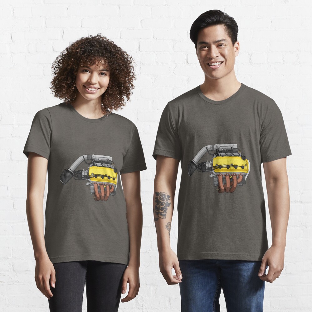" D16 Engine sticker yellow" Sticker for Sale by ArtyMotive | Redbubble