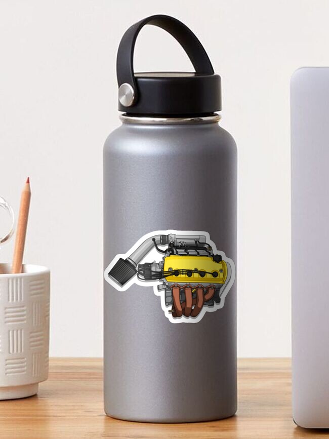 " D16 Engine sticker yellow" Sticker for Sale by ArtyMotive | Redbubble