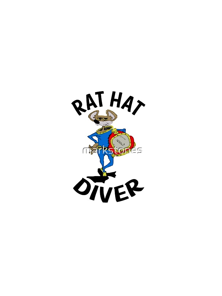"Rat Hat Diver" Sleeveless Top for Sale by Mark Stones | Redbubble