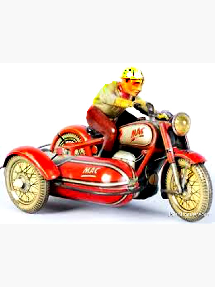 "A motorcycle and sidecar outfit" Sticker for Sale by JohnLowerson ...