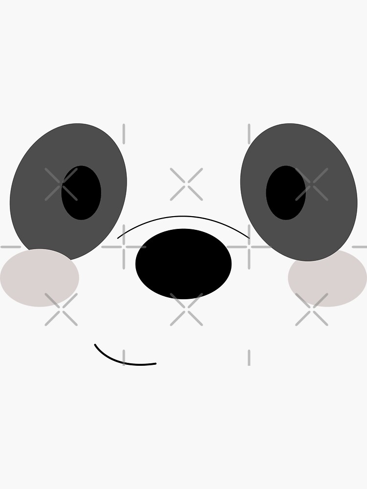 "WBB | Panda Bear" Sticker by micafranchi | Redbubble