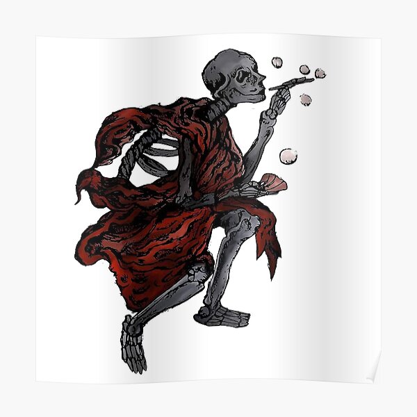 "Death Blowing Bubbles" Poster for Sale by tobetash | Redbubble