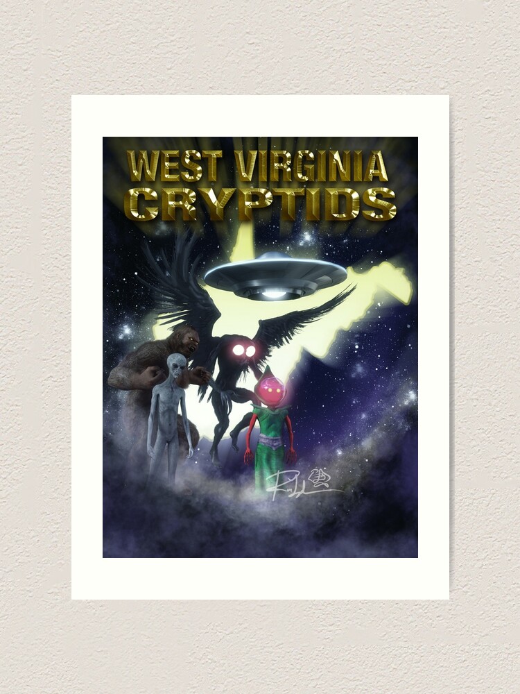 "West Virginia Cryptids Art Prints" Art Print by lanhamron | Redbubble