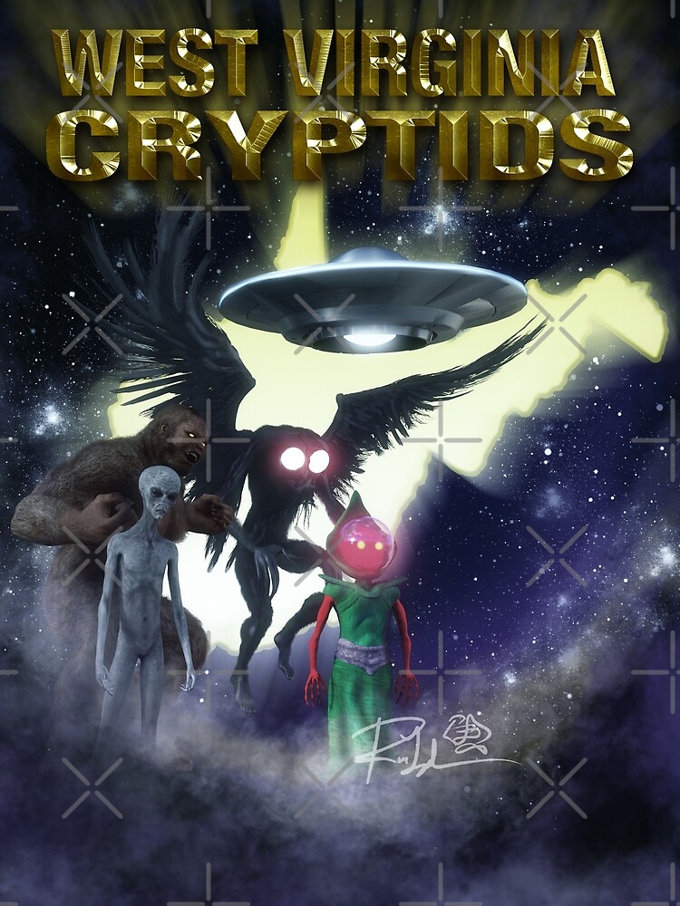 "West Virginia Cryptids Art Prints" Art Print by lanhamron | Redbubble