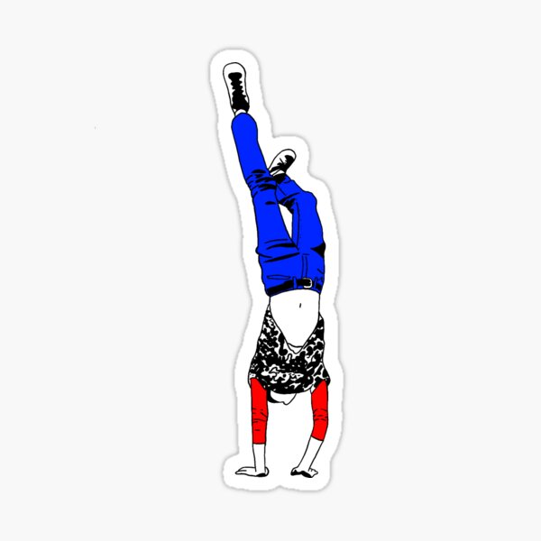 "Handstand" Sticker for Sale by Colorondon | Redbubble