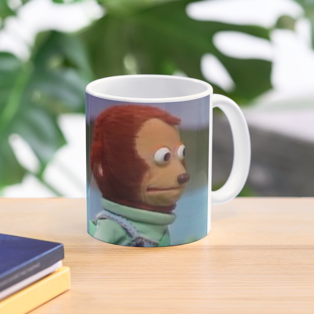 "Yikes Monkey Meme" Kaffeebecher von Carou | Redbubble