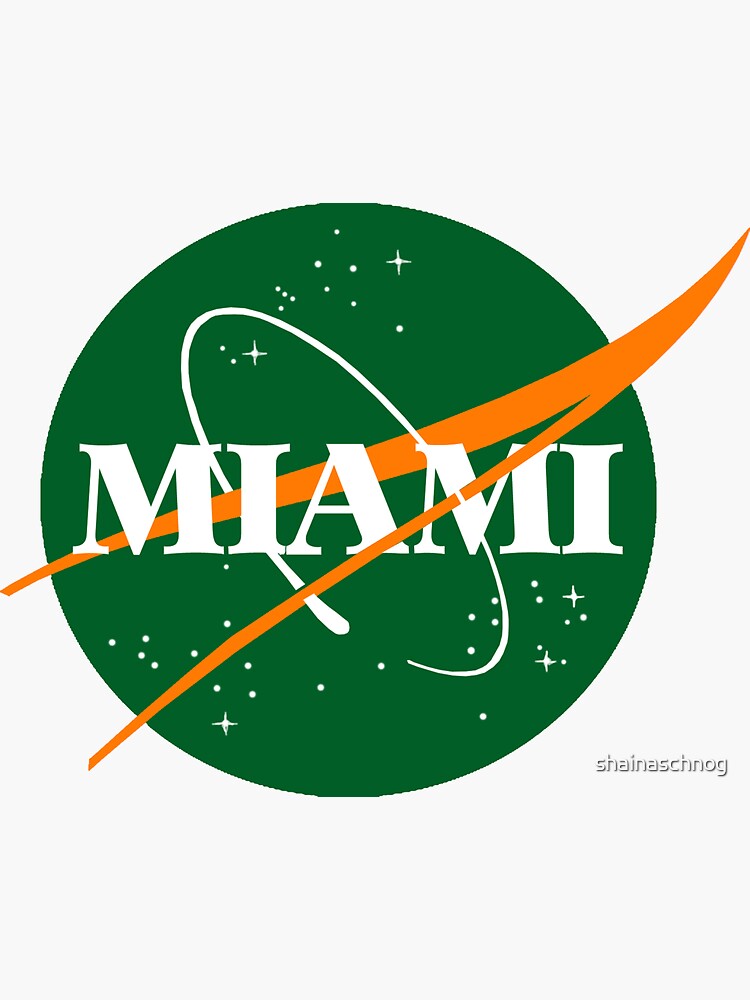 "Miami Space Talk" Sticker by shainaschnog | Redbubble