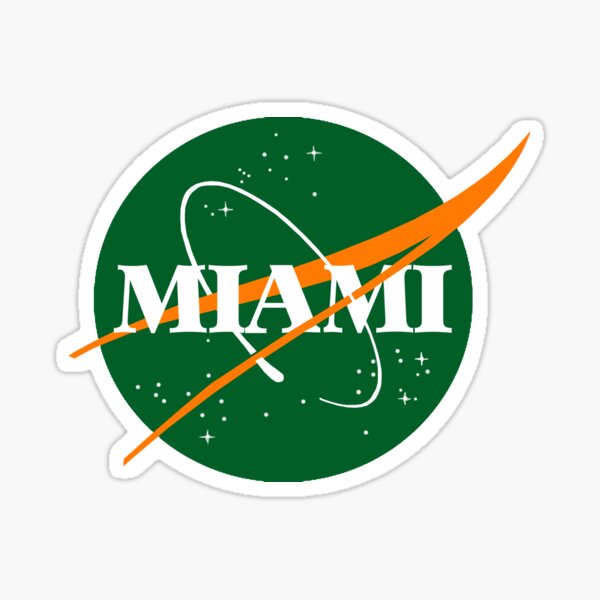 "Miami Space Talk" Sticker by shainaschnog | Redbubble