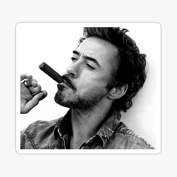 "RDJ" Sticker by idkimkyah | Redbubble