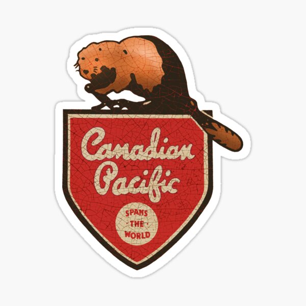 "Canadian Vintage Railroad" Sticker for Sale by BarnFindDave | Redbubble