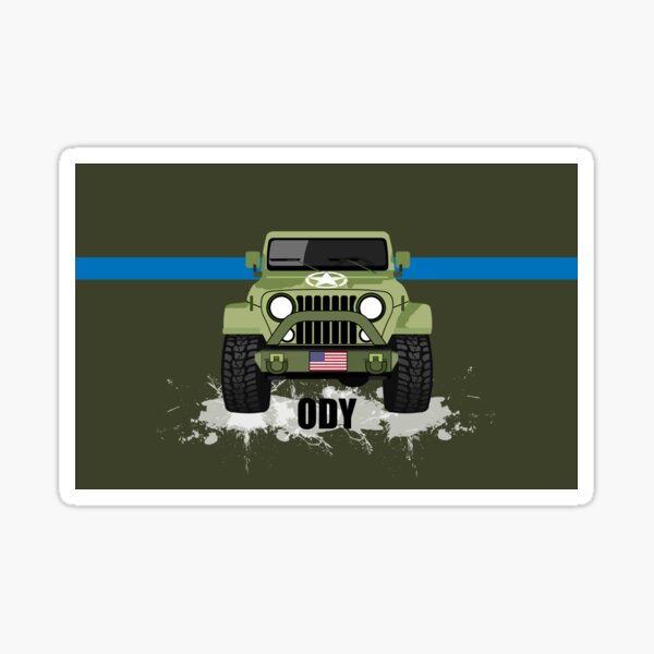 "ODY" Sticker for Sale by sojeepgirl | Redbubble