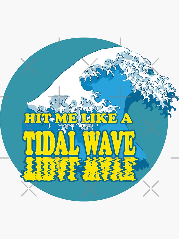 "TIDAL WAVE" Sticker for Sale by Rose-Designs01 | Redbubble