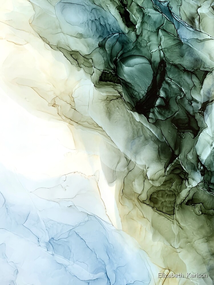 "Land and Sky Abstract Landscape Painting" Framed Art Print for Sale by ...