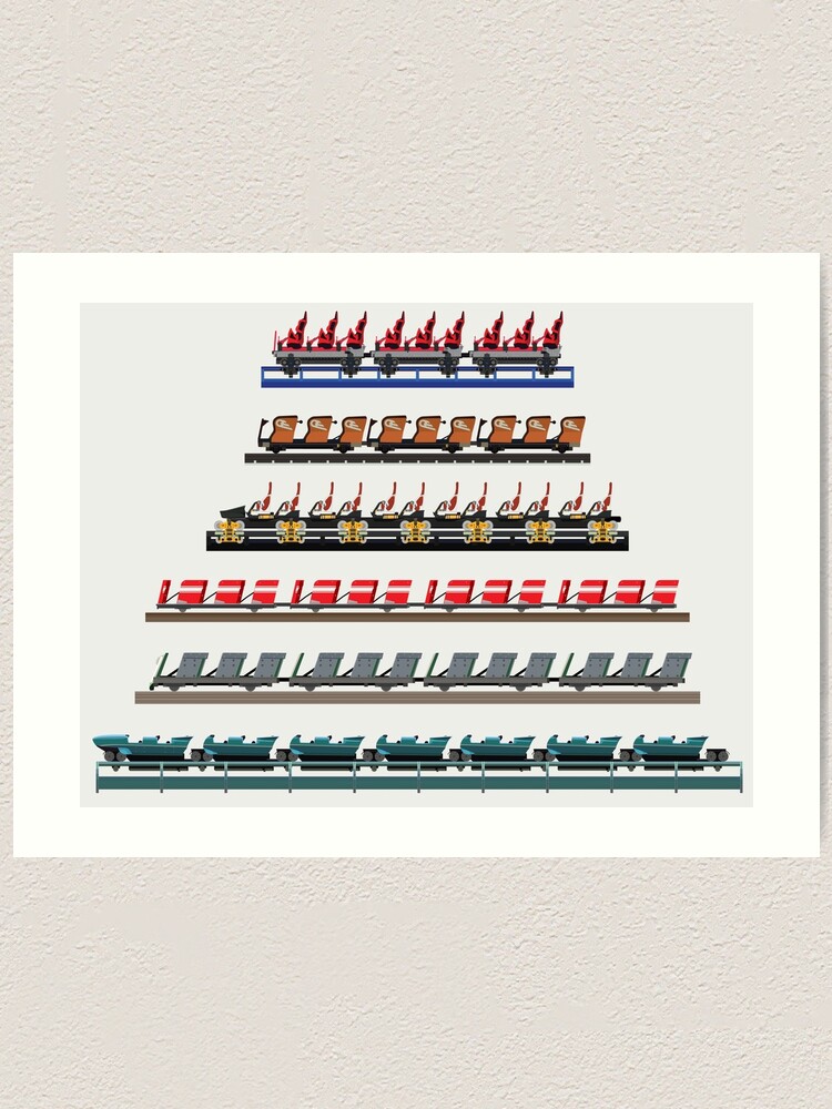 "Kennywood Coaster Trains Design" Art Print for Sale by CoasterMerch ...