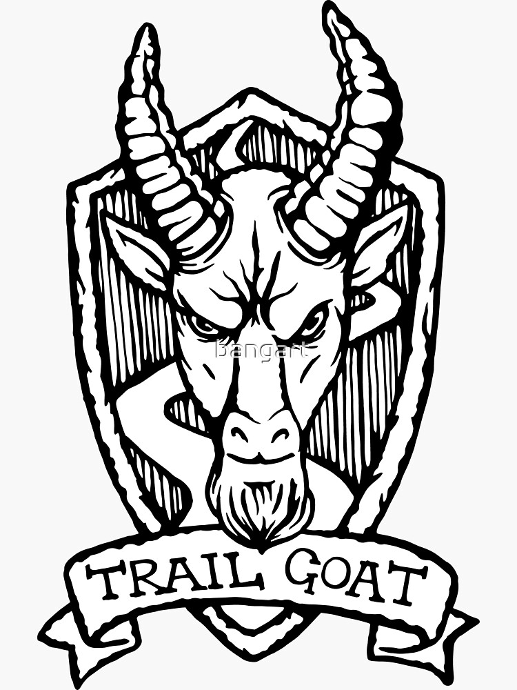 "Trail Goat Fury Emblem" Sticker for Sale by bangart | Redbubble