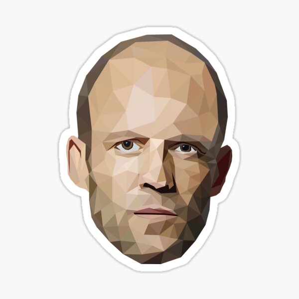 "Mighty Jason Statham low poly art" Sticker for Sale by kingswag ...