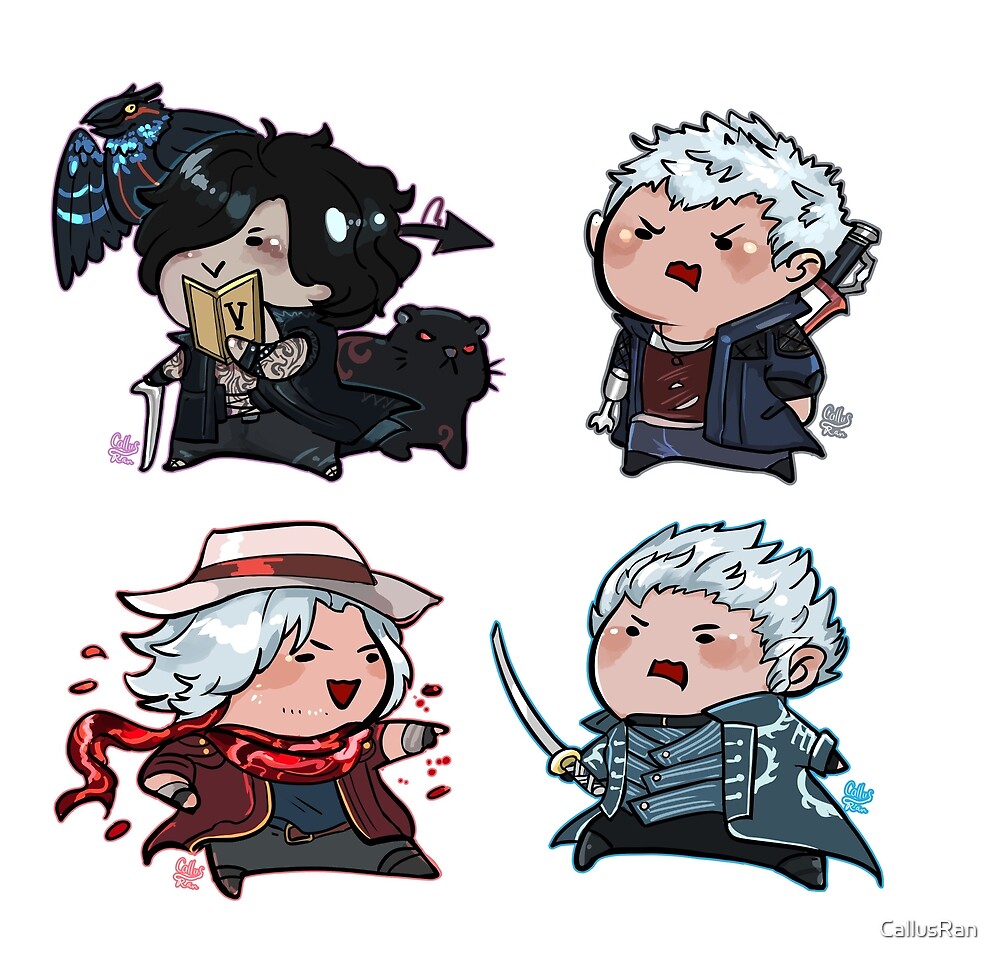 "Devil May Chibi Bundle A" by CallusRan | Redbubble