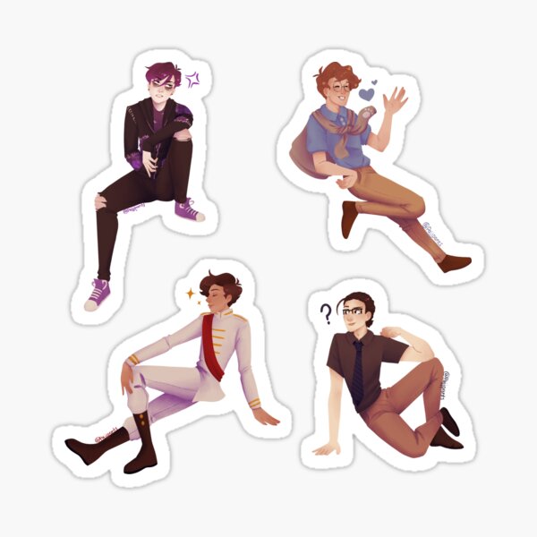 "Lineless Sanders Sides Art" Sticker for Sale by pajjpants | Redbubble