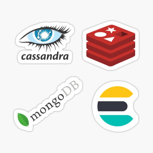 Nosql Open Source Databases Combo Pack Sticker By Devstick Redbubble