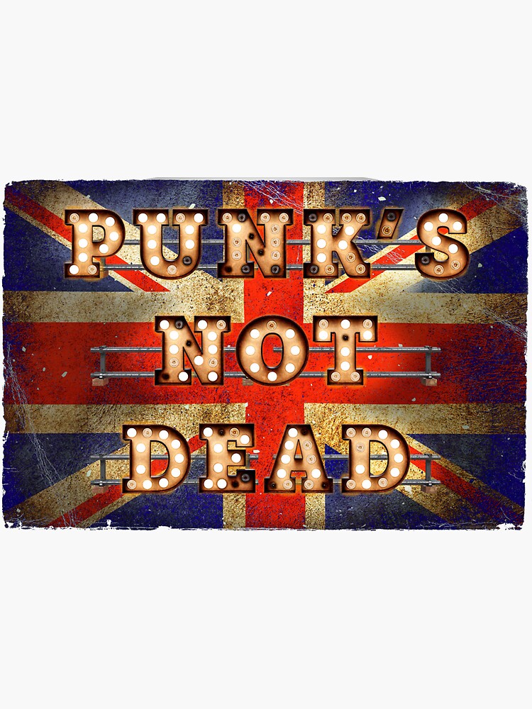 "Punk's not dead - GB" Sticker for Sale by Art-Frankenberg | Redbubble