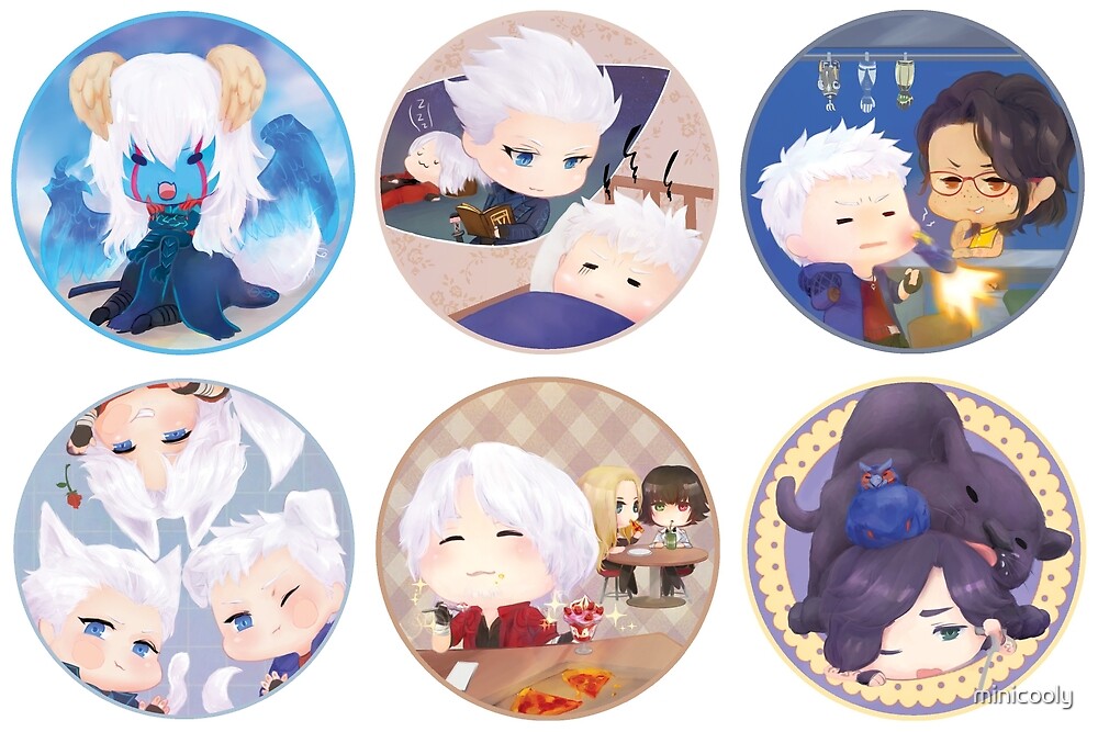 "Devil May Cry Chibi set" by minicooly | Redbubble