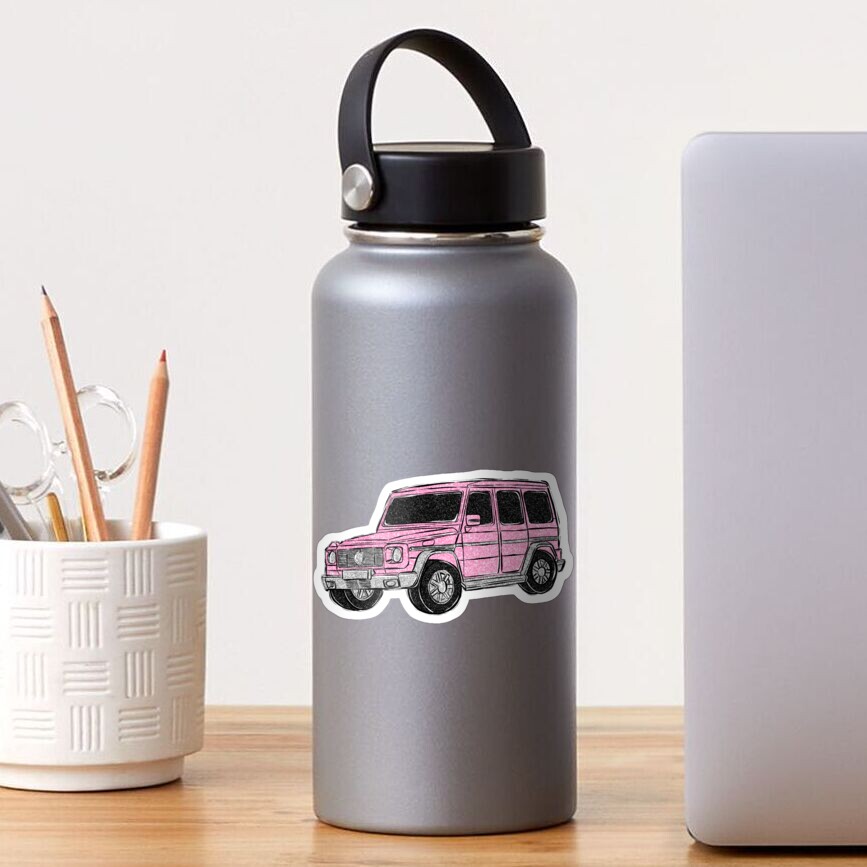 "Pink Car" Sticker for Sale by alexaferragamo | Redbubble