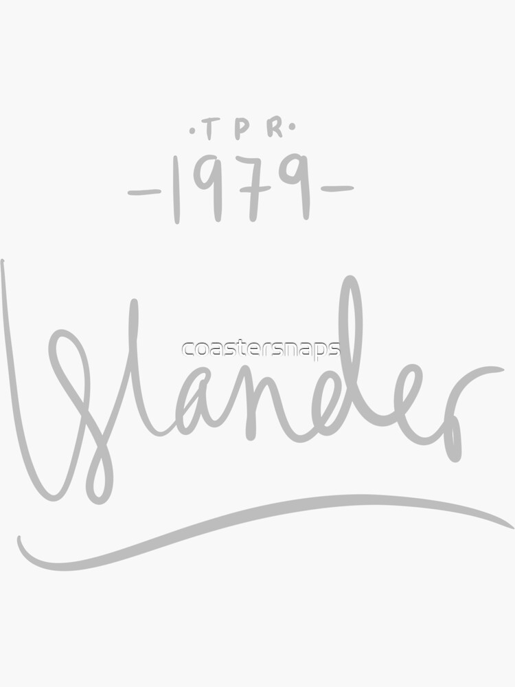 " 1979 ISLANDER ~ THORPE PARK RESORT (grey)" Sticker by coastersnaps ...