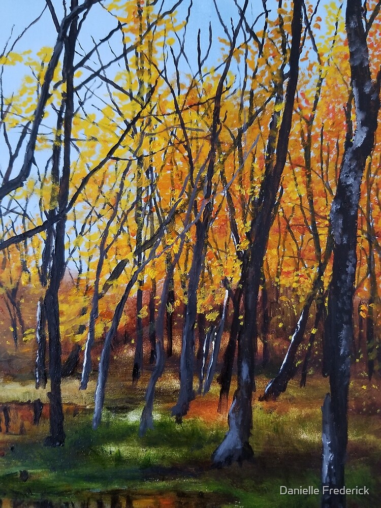 ""Autumn in The Swamp" (Detail)" by Danielle Frederick | Redbubble