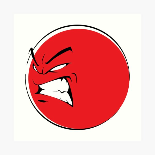 "angry face" Art Print by icebear22 | Redbubble