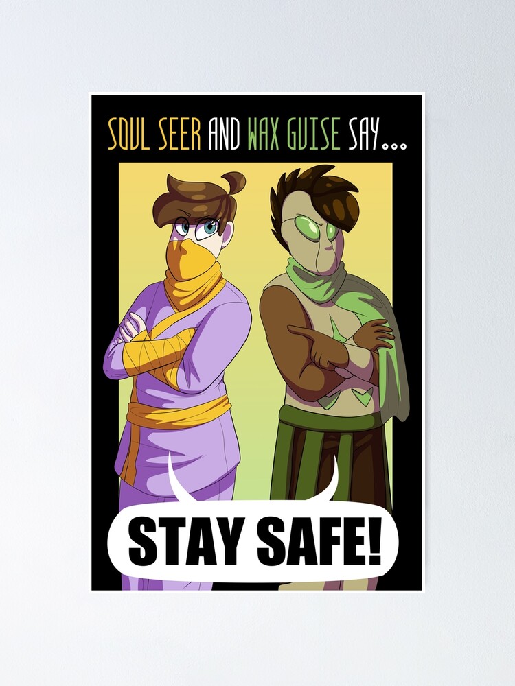 "Stay Safe!" Poster for Sale by bookfangeek | Redbubble