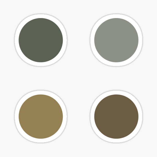 "Color Dots - Muted Forest" Sticker for Sale by HannnahFraymann | Redbubble