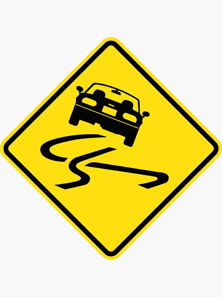 "Warning MX-5 Drifting Ahead AUS Sign" Sticker for Sale by oliver9523 ...