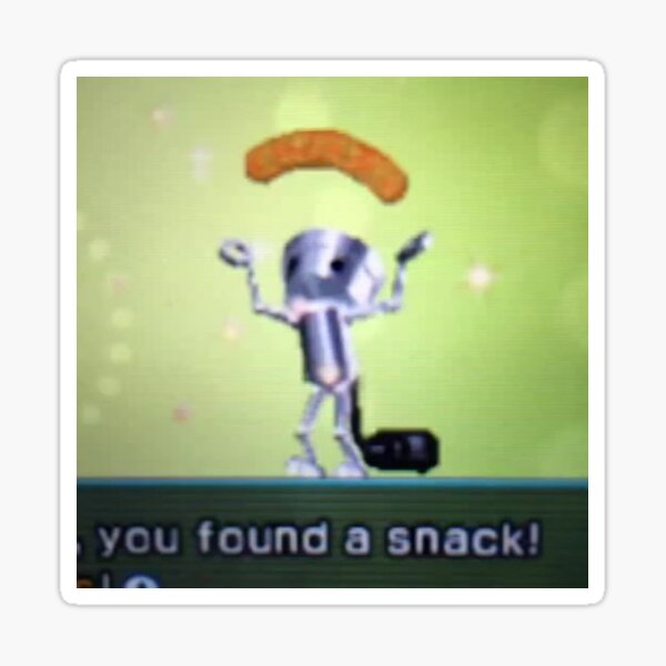 "You found a snack!" Sticker for Sale by GloomDays | Redbubble