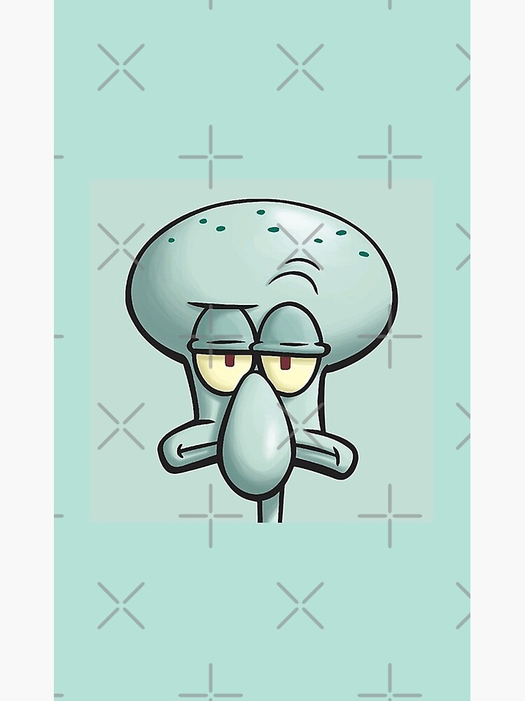 "Squidward Face" Poster for Sale by dberya | Redbubble