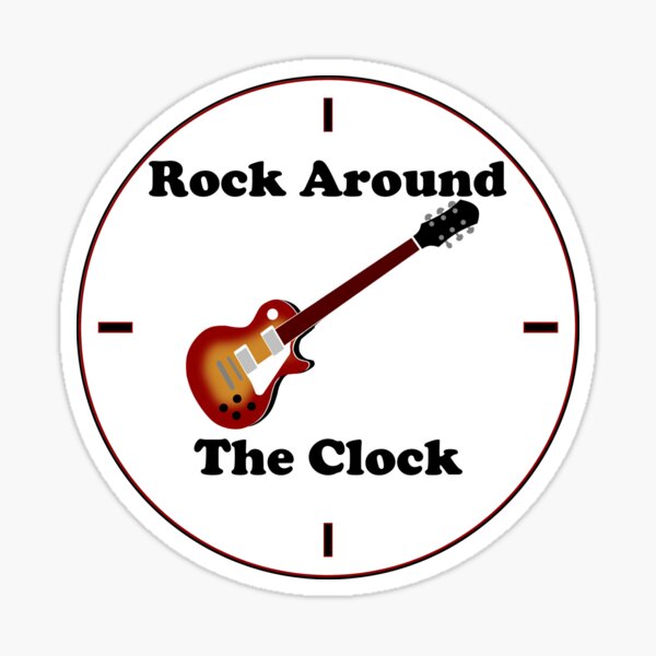 "Rock Around The Clock LP Type Electric Guitar" Sticker for Sale by ...
